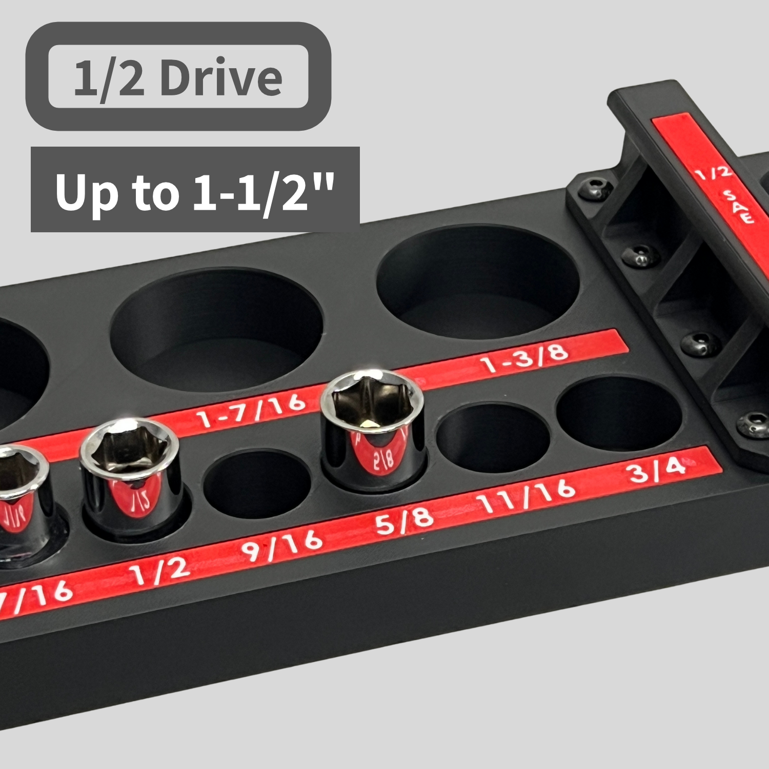1/2" Socket Tray for SAE CHROME Sockets – fdmOperations
