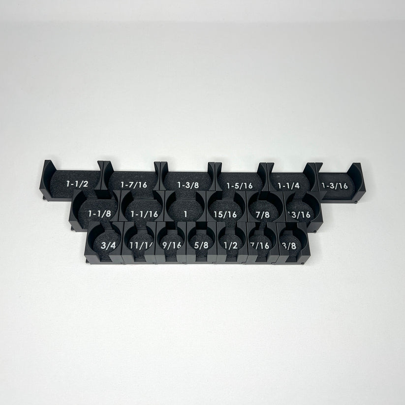 1/2 Inch Drive Standard (SAE) Modular IMPACT Socket Organizer ...
