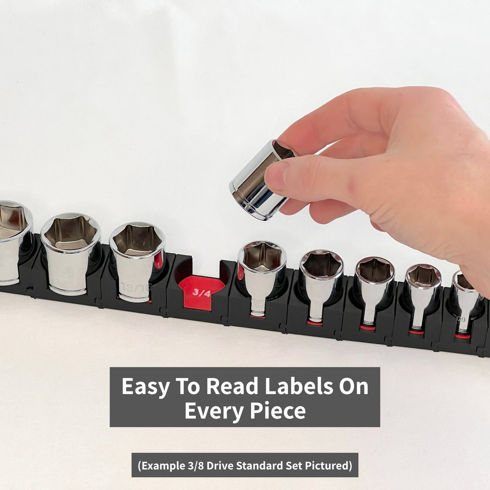 Individual (with magnets) 1/4 Drive Standard (SAE) Modular Socket Orga ...